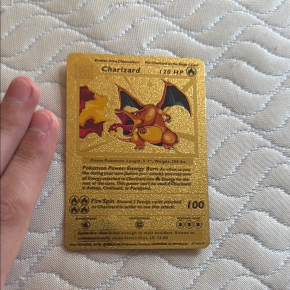 Pokemon | Other | Pokemon Charizard Gold Card | Poshmark
